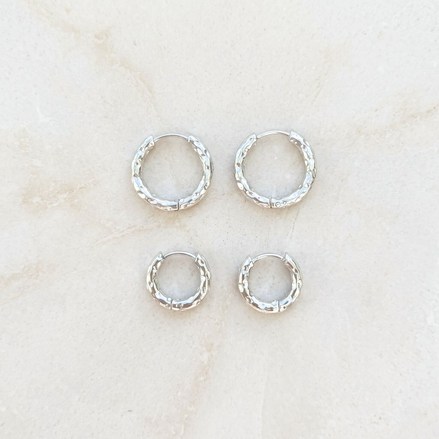 2-Pack Classic Hoops Silver – House of Nori